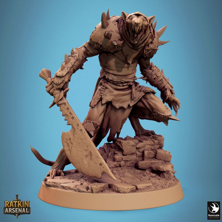 3D Printable Pack Ratfolk Soldier by Rescale Miniatures