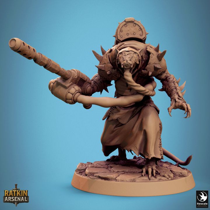 3D Printable Pack Ratfolk Plasma Plague by Rescale Miniatures