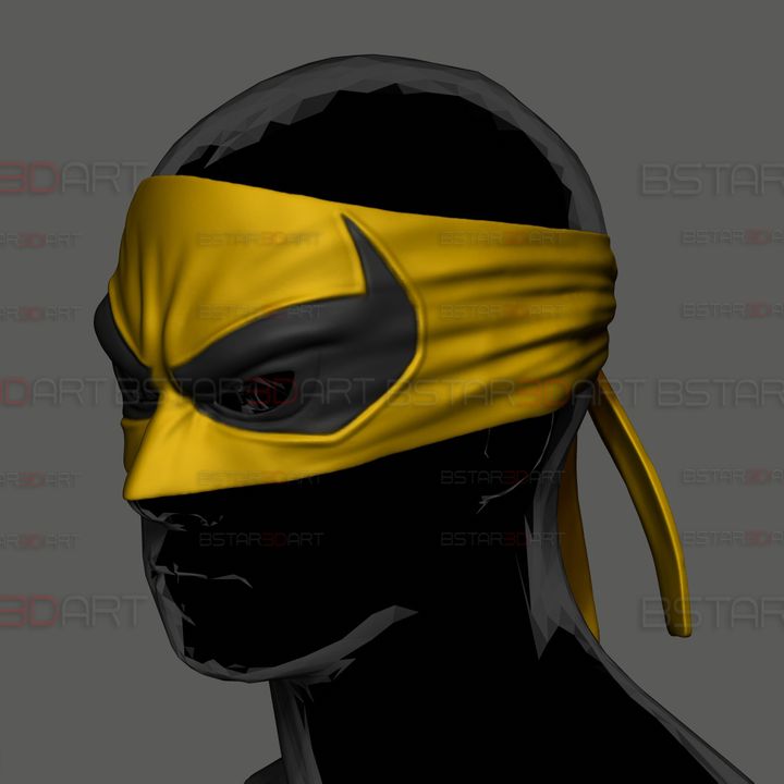3D Printable Ninja Assassin Eye Mask - Halloween Cosplay by 3DpropsDesigns