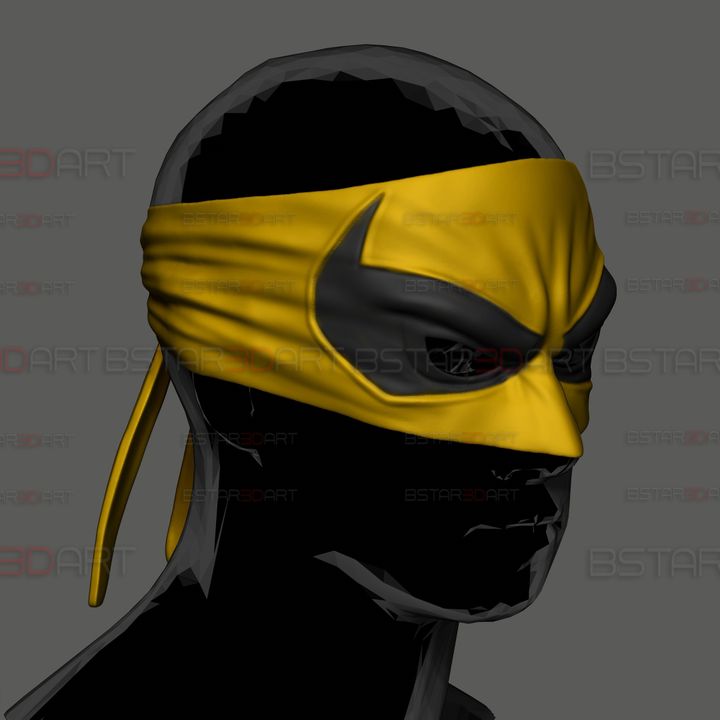 3D Printable Ninja Assassin Eye Mask - Halloween Cosplay by 3DpropsDesigns