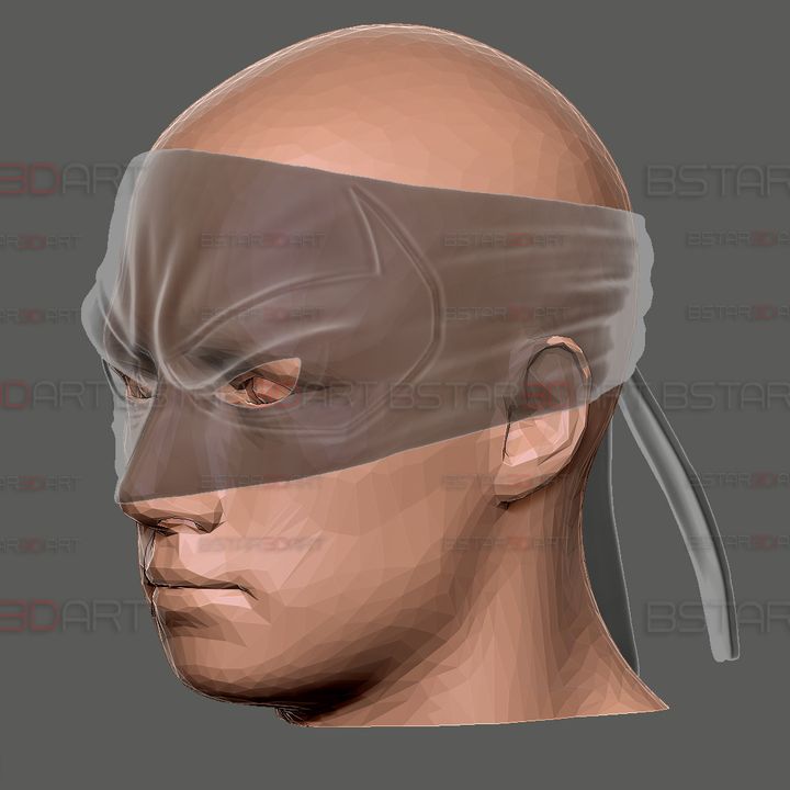 3D Printable Ninja Assassin Eye Mask - Halloween Cosplay by 3DpropsDesigns