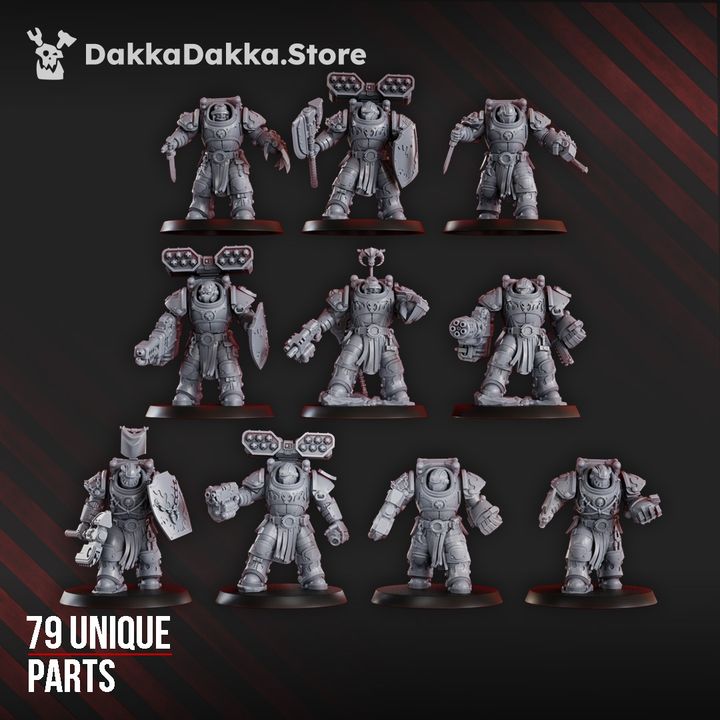 3D Printable Ignisaurus Clan Destroyers (build kit) by dakkadakka.store