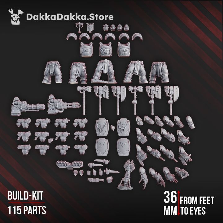 3D Printable Ignisaurus Clan Destroyers (build kit) by dakkadakka.store