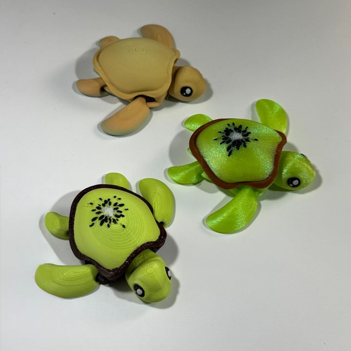 3D Printable Kiwi Turtle by Teal Cat Creative