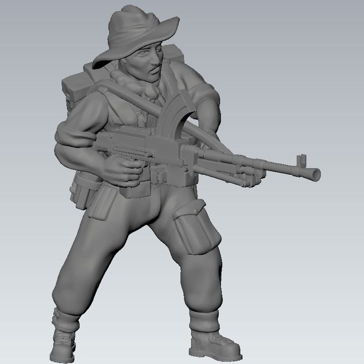 3D Printable 28 mm Chindit combat squad by Studio Grozny