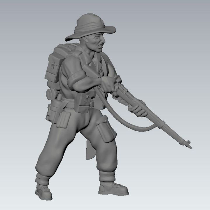 3D Printable 28 mm Chindit combat squad by Studio Grozny
