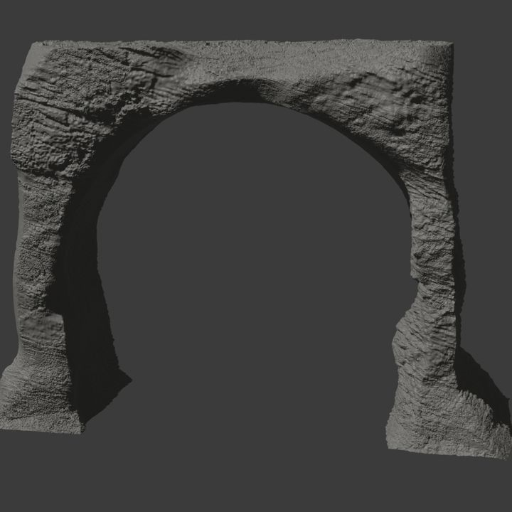3D Printable Cave Archway 1 by Hunter Lowrey