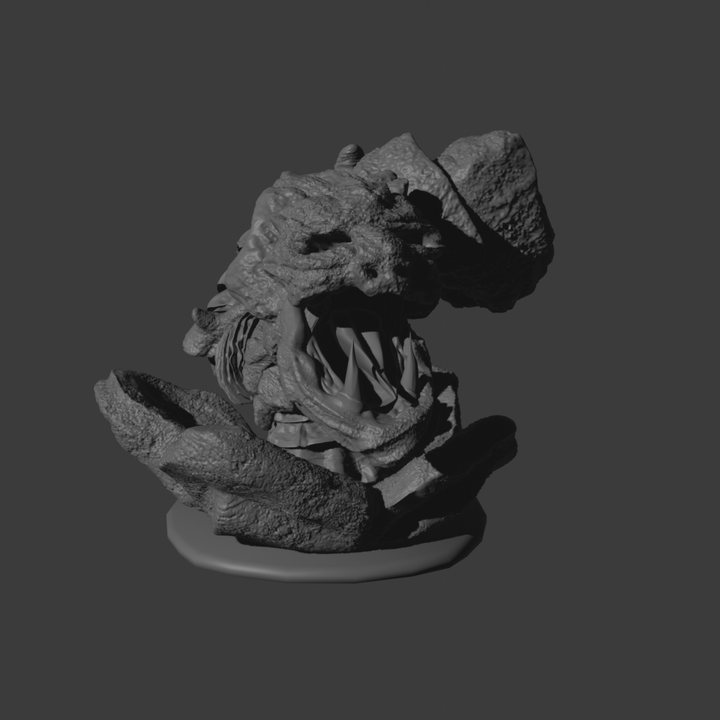 3D Printable Earth Worm Elemental by Hunter Lowrey