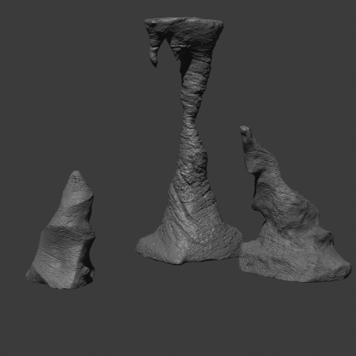 3D Printable Rock Pack 1 by Hunter Lowrey