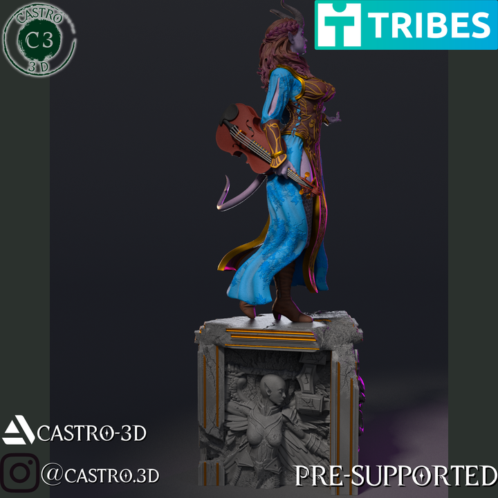 3D Printable The Bard of Elturel - BG3 Collection Mini 75mm and 32mm by ...