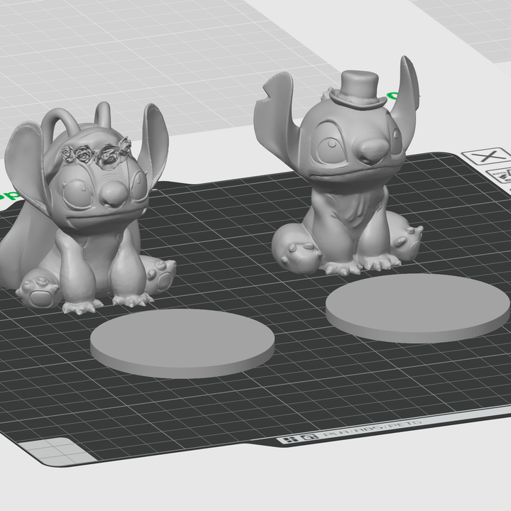 3D Printable Stitch and Angel - Keychain / Topper / Bobble Head - 3D ...
