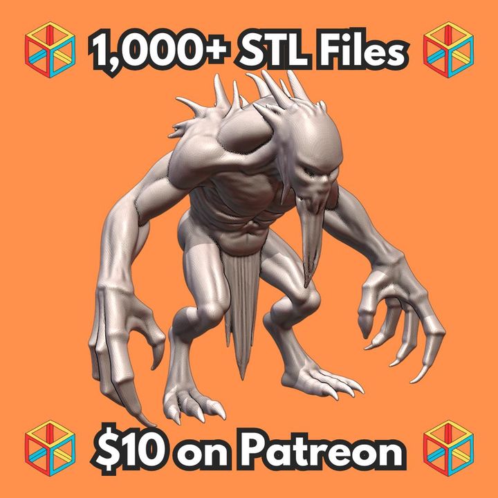 3D Printable 28mm Sci-Fi Gruesome Horror Agile Predator MineeForm FDM ...