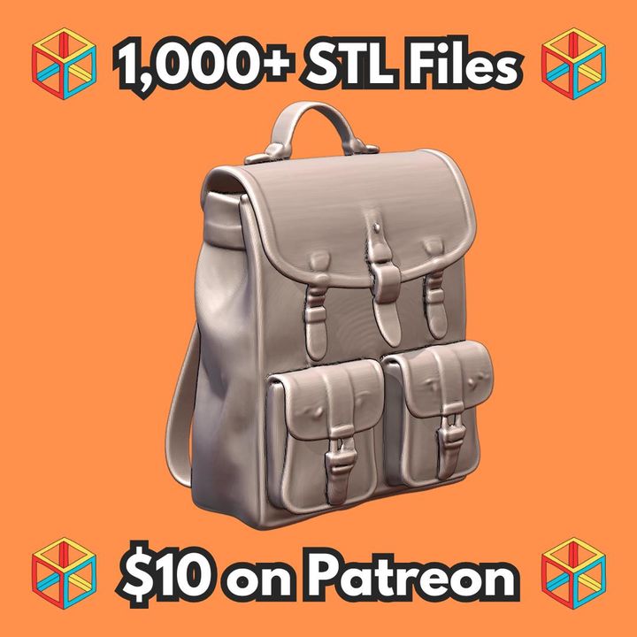 3D Printable 28mm Sci-Fi Tactical Gear Bag for RPG Characters MineeForm ...