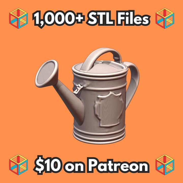 3D Printable 28mm DND Garden Watering Can for Fantasy Terrain MineeForm ...