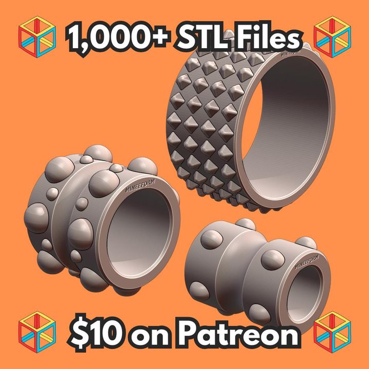 3D Printable Assorted Size Textured Foam Rollers for Physical Therapy ...