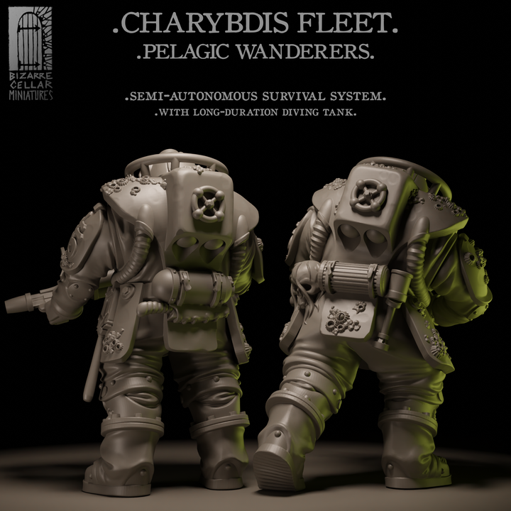 3D Printable CHARYBDIS PELAGIC WANDERERS (Pre-Supported/multiparts) by ...
