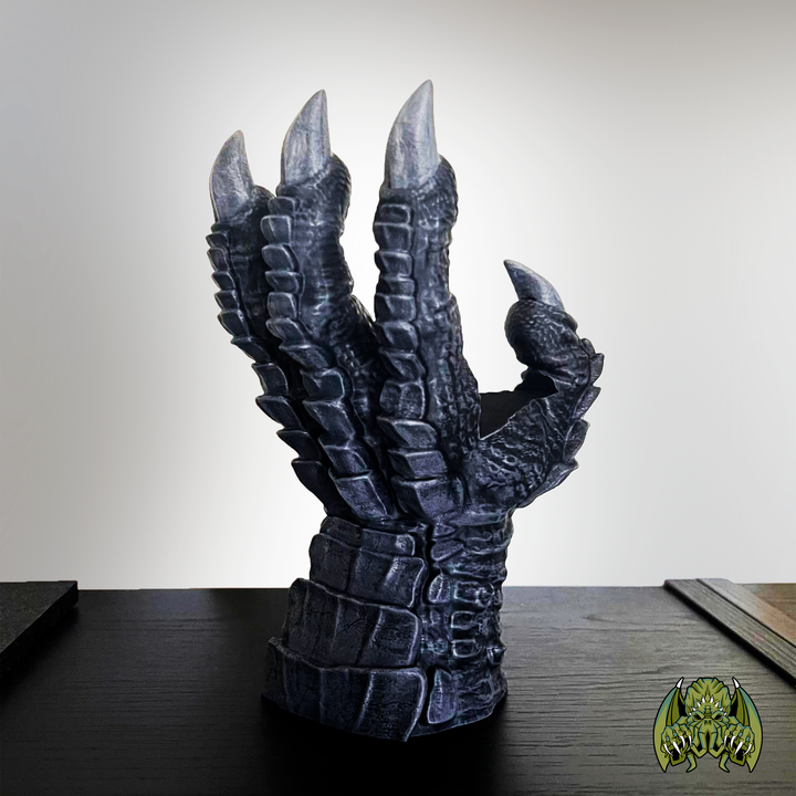 3D Printable [MULTI COLOR] Dragon Hand Book Holder Decorative Stand by ...