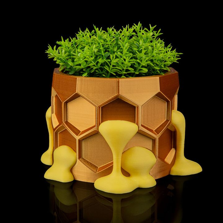 3D Printable Hive Minded Planter by Stlflix