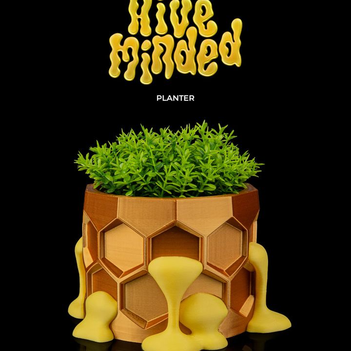3D Printable Hive Minded Planter by Stlflix