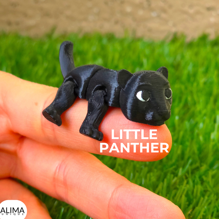 3D Printable Little Panther / Keychain / Articulated Fidget Toy by ...