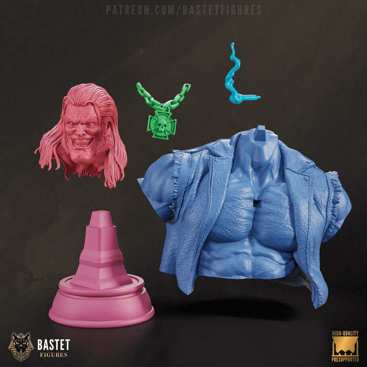 3D Printable Lobo | Bust by Bastet Figures