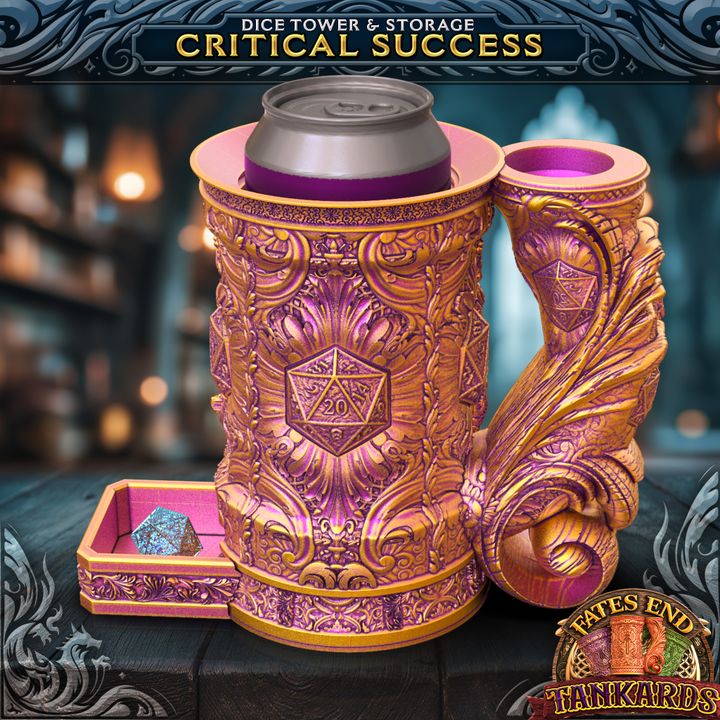 3D Printable Crit Tankard & Vault by FatesEnd