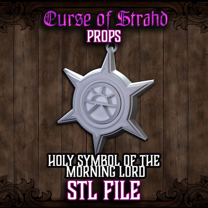 3D Printable Holy Symbol of The Morning Lord - Curse of Strahd Prop by ...
