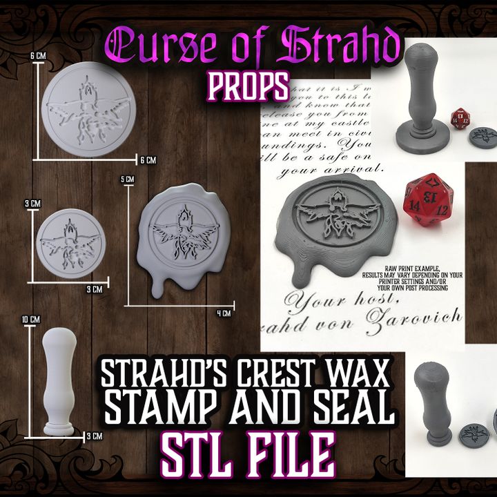 3D Printable Curse of Strahd 8+ 3D Printable Props Set - Sunsword - Holy Symbol of Ravenkind ...