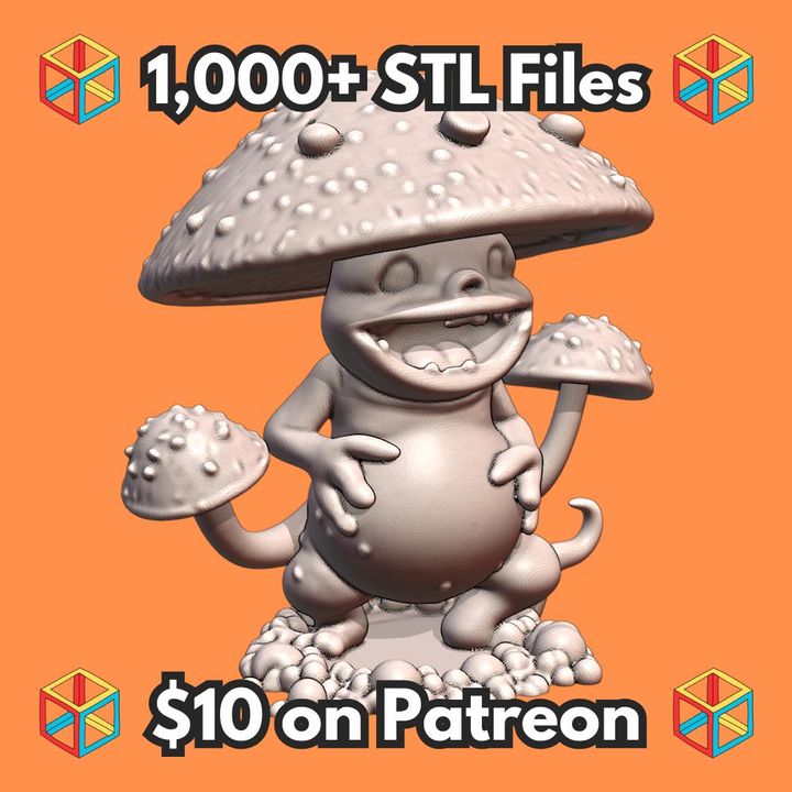 3D Printable 28mm DND Mischievous Whimsical Fungal Entity Fantasy ...