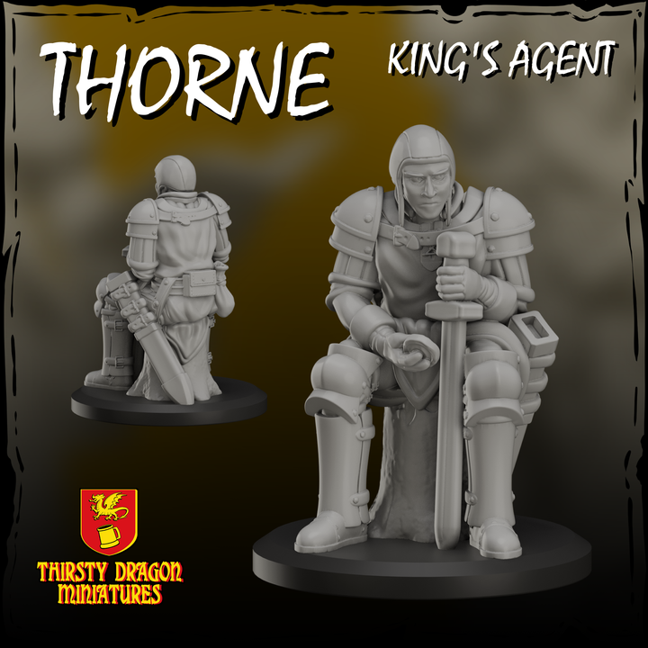 3D Printable Guards - Thorne the King's Agent by ThirstyDragon