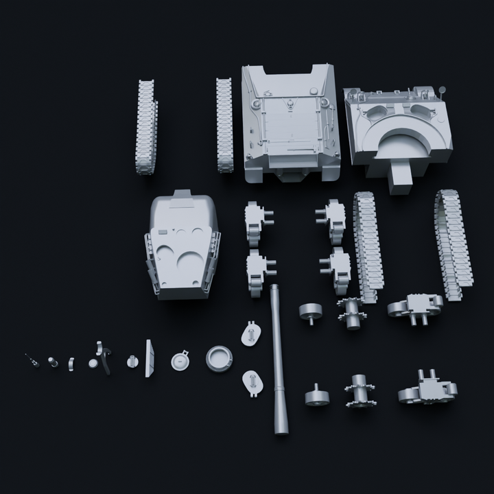 3D Printable Yugoslav SO 122 tank by The Military Industrial Complex