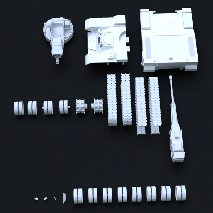 3D Printable US XM 274 HIMAG Light Tank by The Military Industrial Complex