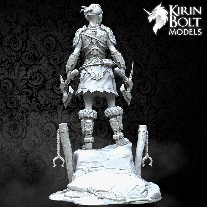 3D Printable Hulfgaard Boy Haiane (Human Form) - 90mm by Kirin Bolt Models