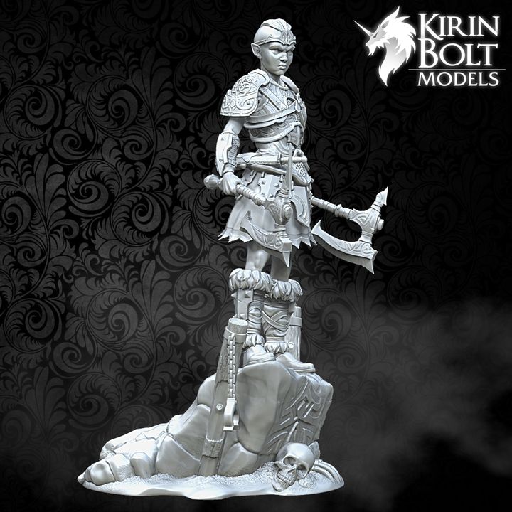 3D Printable Hulfgaard Boy Haiane (Human Form) - 90mm by Kirin Bolt Models
