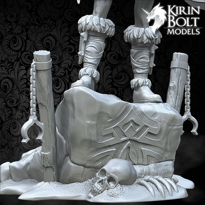 3D Printable Hulfgaard Boy Haiane (Human Form) - 90mm by Kirin Bolt Models