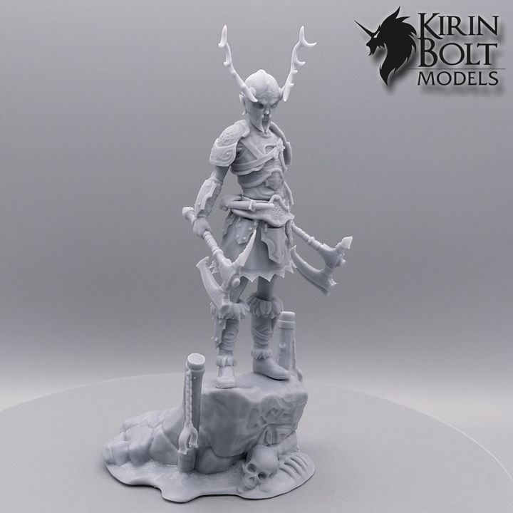 3D Printable Hulfgaard Boy Haiane (Human Form) - 90mm by Kirin Bolt Models
