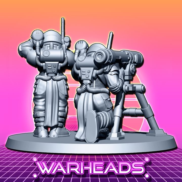 3D Printable Heavy Mining Team! - Bazooka Squad! by Orfey