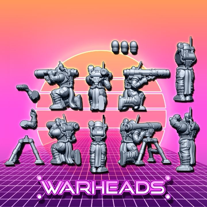 3D Printable Heavy Mining Team! - Bazooka Squad! by Orfey