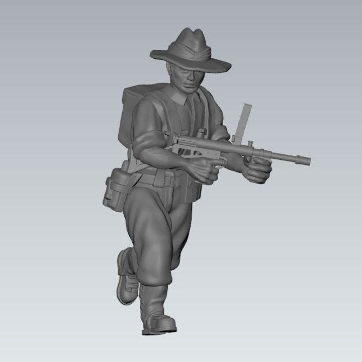 3D Printable 28 mm Australian combat squad by Studio Grozny