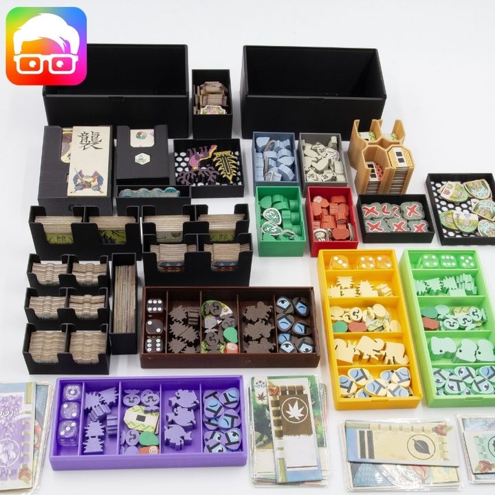 3D Printable Bitoku board game organizer by @ammedia3d [tabletop board ...