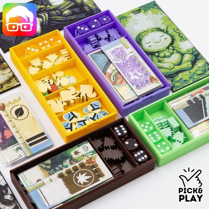 3D Printable Bitoku board game organizer by @ammedia3d [tabletop board ...