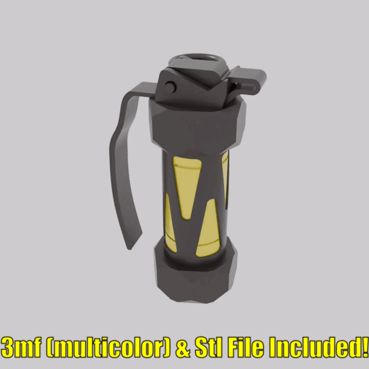 3D Printable G23 Stun Grenade / Prop Gadget Fun Military Airsoft ...