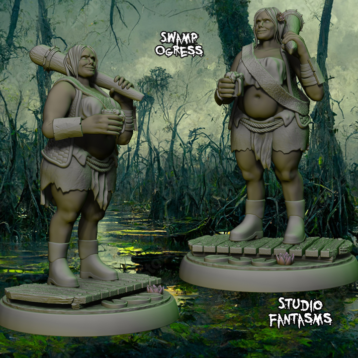 3D Printable Swamp Ogress by Studio Fantasms