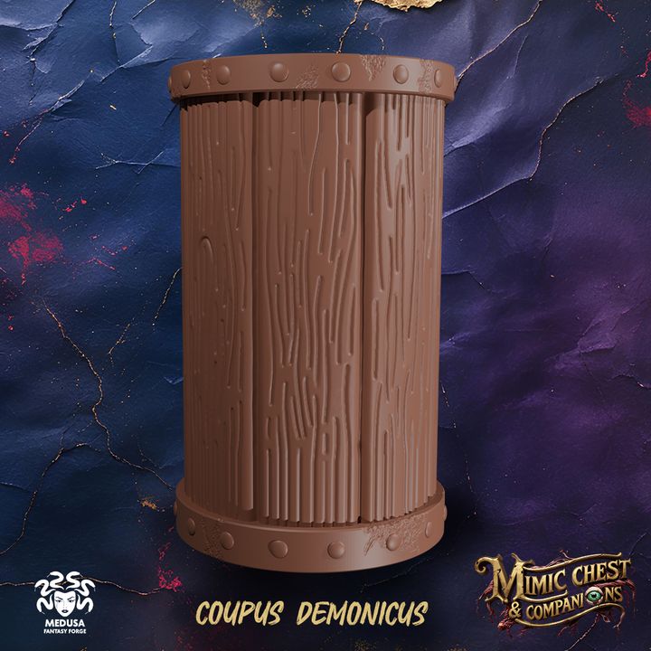 3D Printable Coupus Demonicus - Mimic Chest & Companions (Can Holder ...