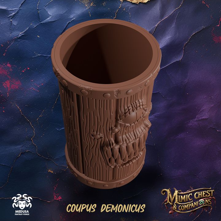 3D Printable Coupus Demonicus - Mimic Chest & Companions (Can Holder ...