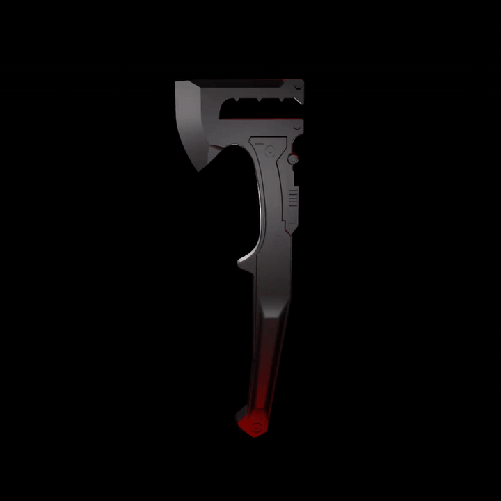 3D Printable Tomahawk Prop Gadget Fun Cosplay Videogame Airsoft Stl ...