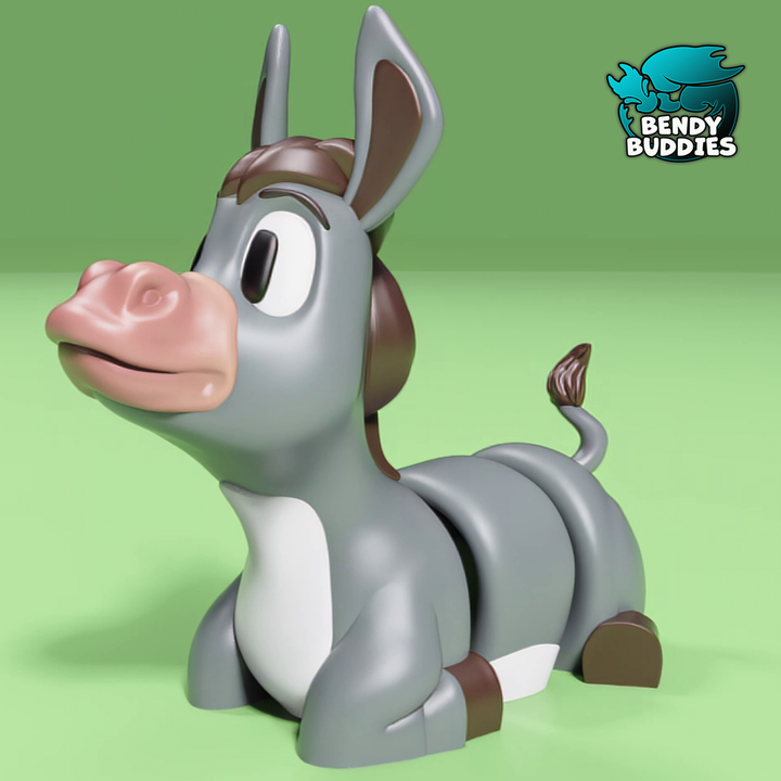 3D Printable Moofy Cute Donkey / Mule Articulated / Print-in-Place ...
