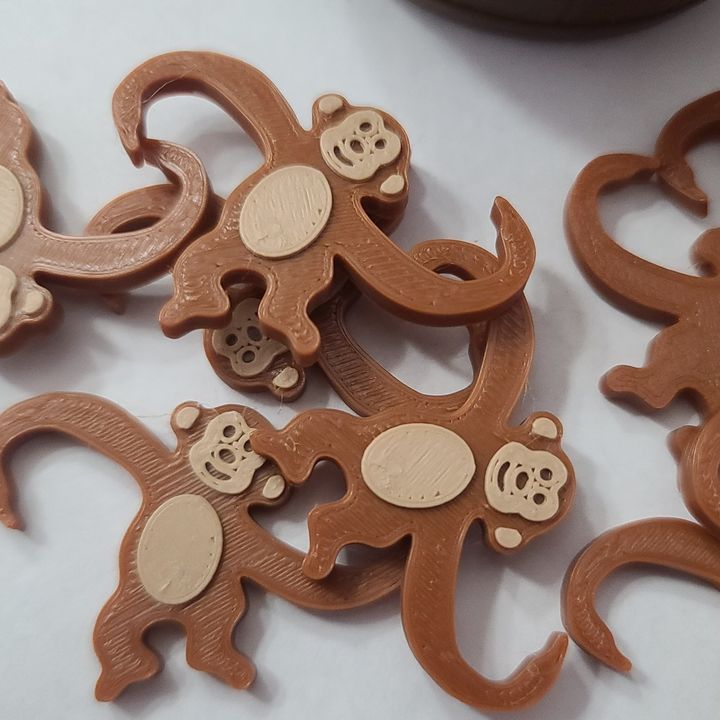 3D Printable Monkey Barrel Buddies!! Fun on the go, and no AMS needed ...