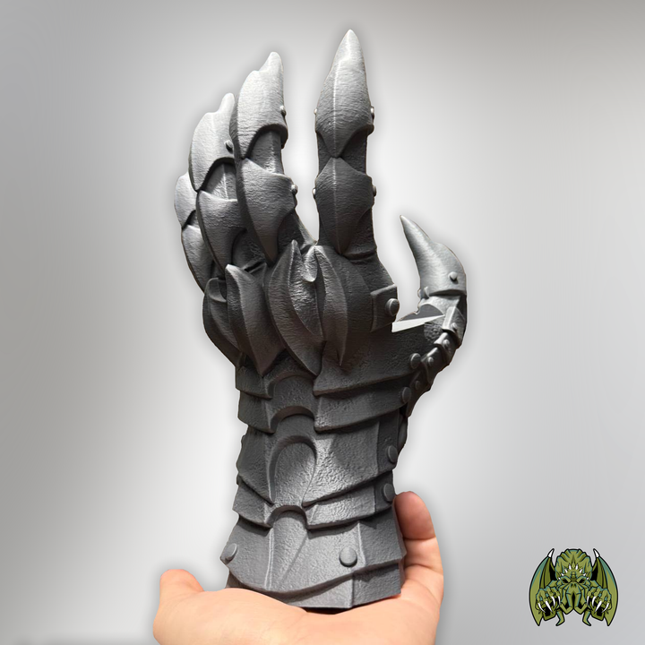 3D Printable Knight Hand Book Holder Decorative by Miniatures of Madness
