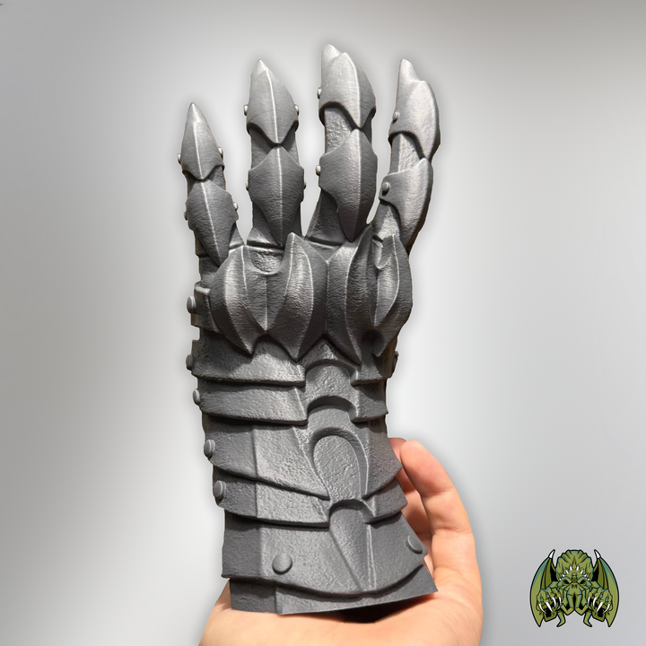 3D Printable Knight Hand Book Holder Decorative by Miniatures of Madness